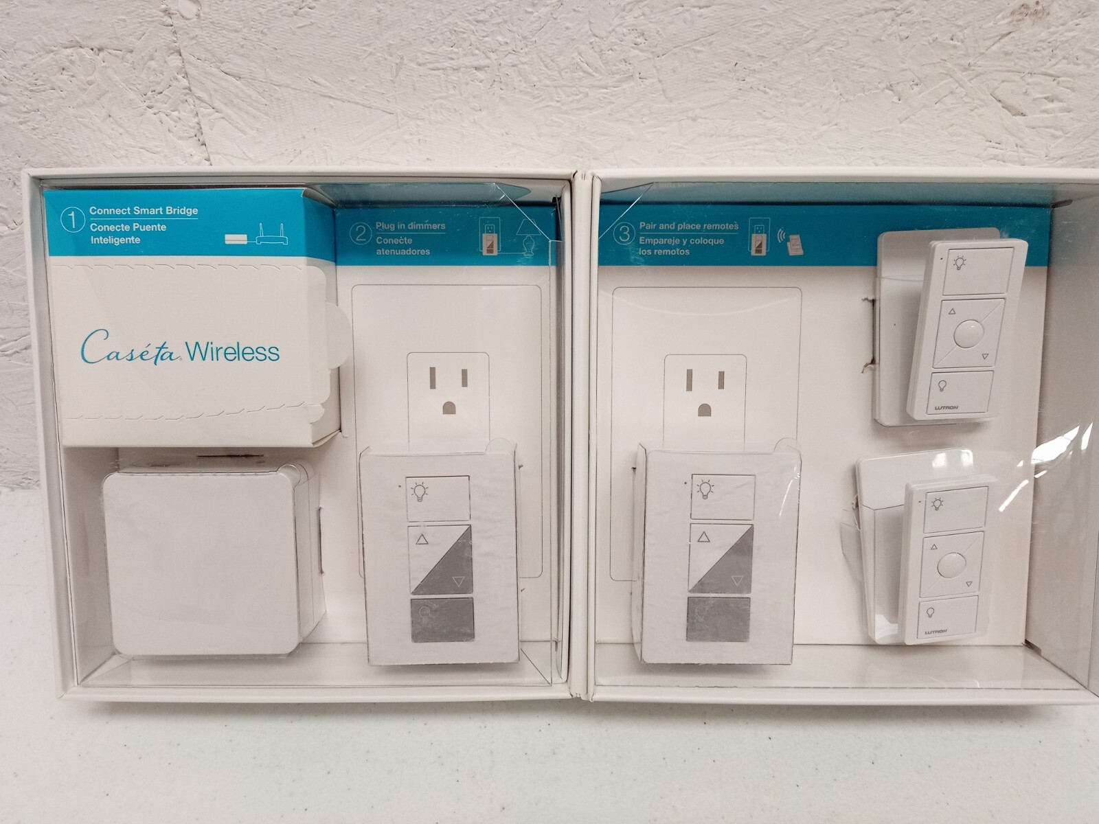 Lutron Caseta Wireless Smart Lighting Kit w/ Plug-in Dimmers & Pico ...