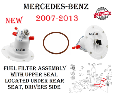Fuel Filter Assembly For Mercedes C300 C350 CL550 E350 GLK350 S400 S550 ...