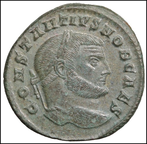 Constantius I Caesar Follis old ancient roman coin Rome Empire Imperial ...