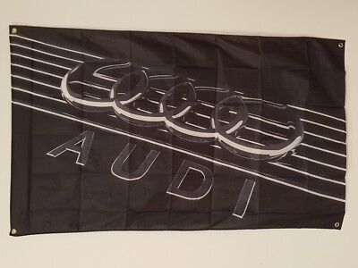 Quality AUDI Flag 150 x 90cm Banner for the Man Cave Sports racing logo ...