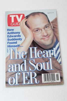 TV Guide Magazine April 13 1996 Anthony Edwards ER ~Dallas Ed No Label ...