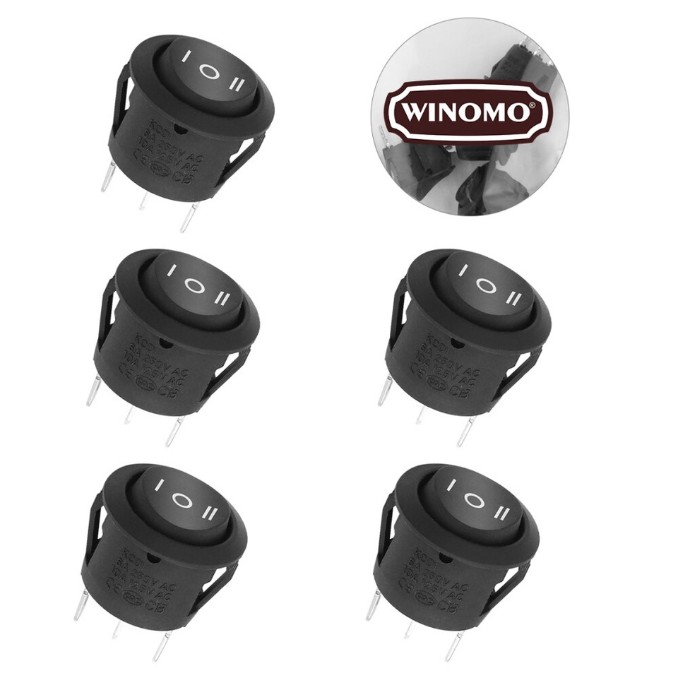 2 Count Push Button Switch Round Switch Power Switch Rocker Push Button | eBay