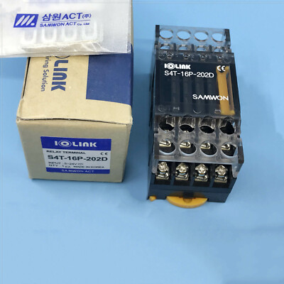 2Pcs SAMWON S4T-16P-202D Relay Board 4 Points Output Module New | eBay
