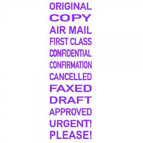 Trodat Printy 4822 Self-inking 12 Message Stamp, Violet Ink | eBay