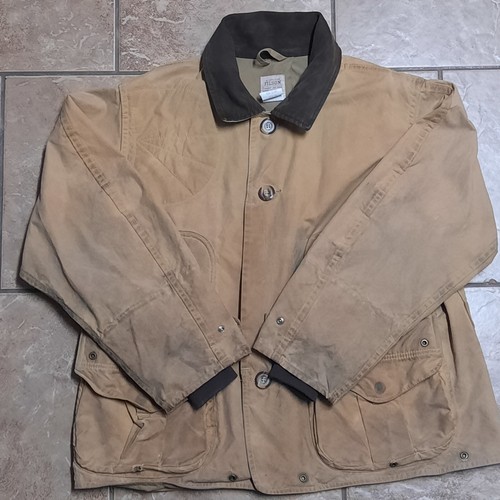 Filson Tin Cloth Wax Waterfowl Jacket Large Style 435 USA Hunting Chore ...