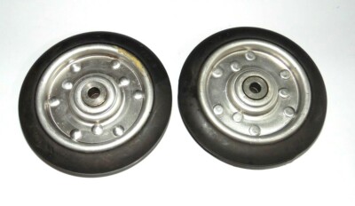 SNOWMOBILE VINTAGE BOOGIE WHEELS (2) SET OF TWO 5" 3/4"W 3/8" ID FROST ...