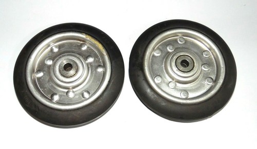 SNOWMOBILE VINTAGE BOOGIE WHEELS (2) SET OF TWO 5" 3/4"W 3/8" ID FROST ...