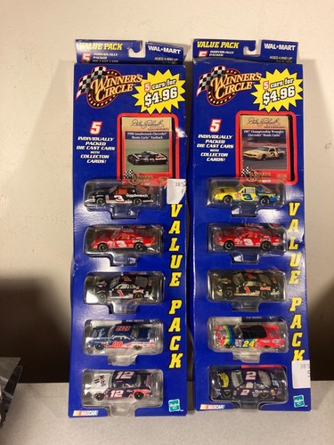 Lot of 2 NOS 1999 Winners Circle 5 Car Value Pack 1:64 Nascar Racing ...