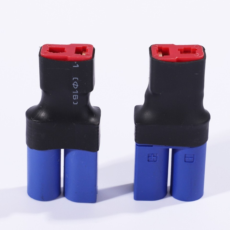2 Pcs EC5 Male to Female Deans T-Plug Connectors Adapter No Wire | eBay