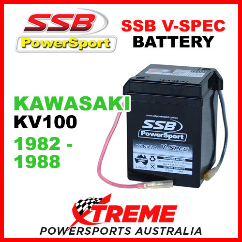 SSB Kawasaki KV100 KV 100 82-88 6V V-SPEC Dry Cell High Performance AGM ...