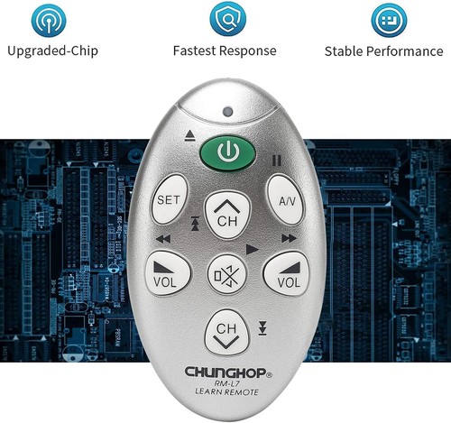 CHUNGHOP Universal IR Mini Learning Remote Control RM-L7 1-Device ...