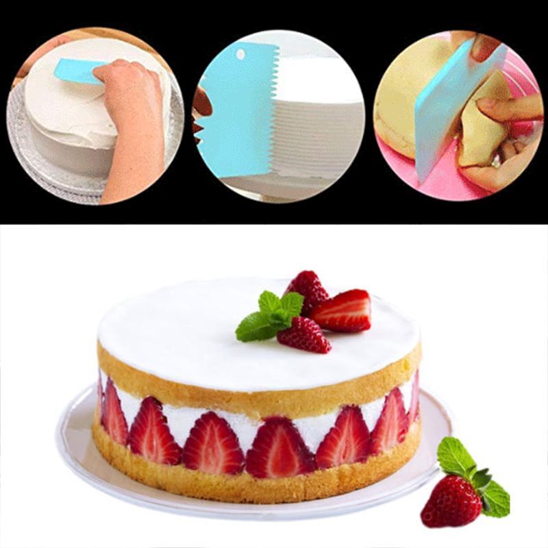 Cake Smoother Scraper for Icing Frosting Buttercream Frosting Smoother ...