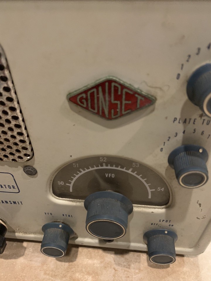 GONSET TUBE HAM RADIO TRANSCEIVER COMMUNICATOR G-50 6 METER VINTAGE ...
