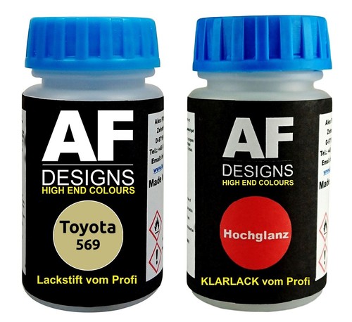 Lackstift für Toyota 569 Greenish Yellow Perl Metallic Klarlack je 50ml ...