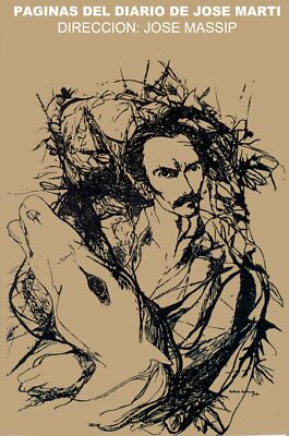 9209.Paginas del diario de jose marti.drawing.POSTER.decor Home Office ...