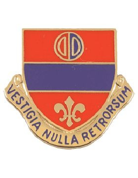 0116 Field Artlilery Bn Unit Crest (Vestigia Nulla Retrorsum) | eBay