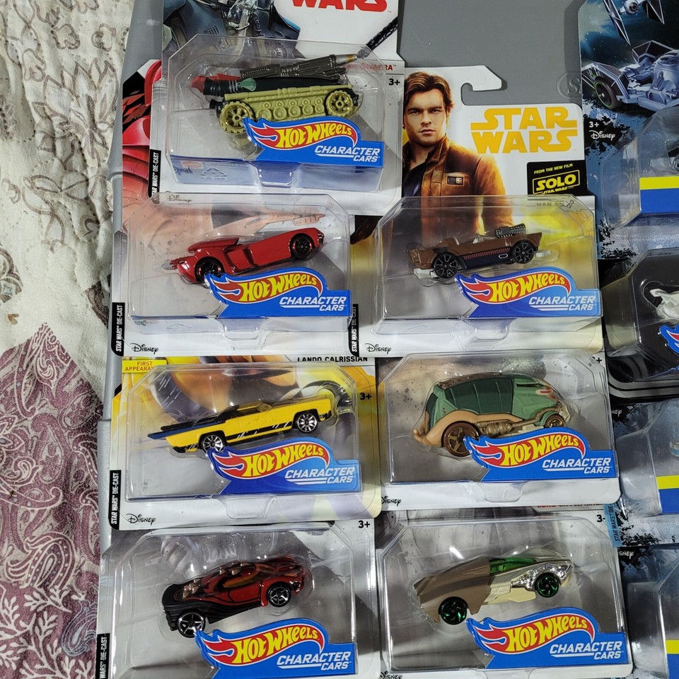 Lot of 15 Hot Wheels ~ Star Wars ~ Character Cars ~. Nice Collection ...