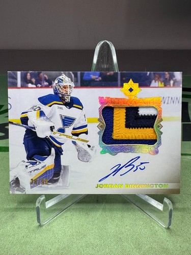 2023-24 Ultimate Collection Jordan Binnington Ultimate Access GU Patch ...