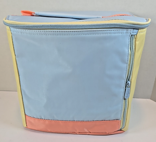 Thirty-One Gifts Insulated Bucket Tote Reusable Retro Colorblock Lunch ...
