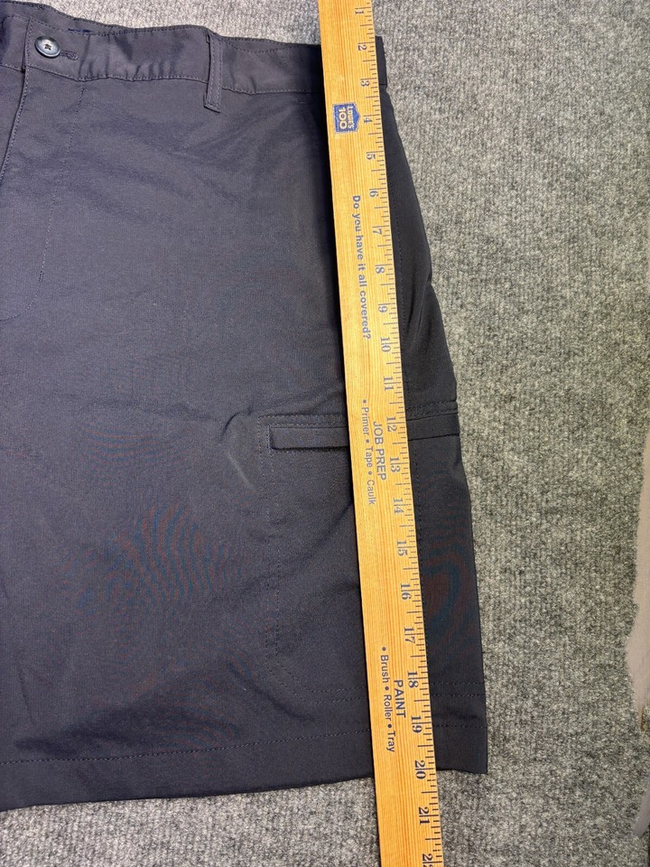 Chaps Golf Shorts Mens Sz 36 Black Flat Front Flex Quick Dry Stretch ...