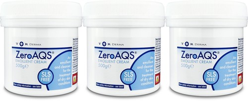 Zeroaqs Emollient Cream 500g l Eczema Relief l Skin Hydration X 3 | eBay