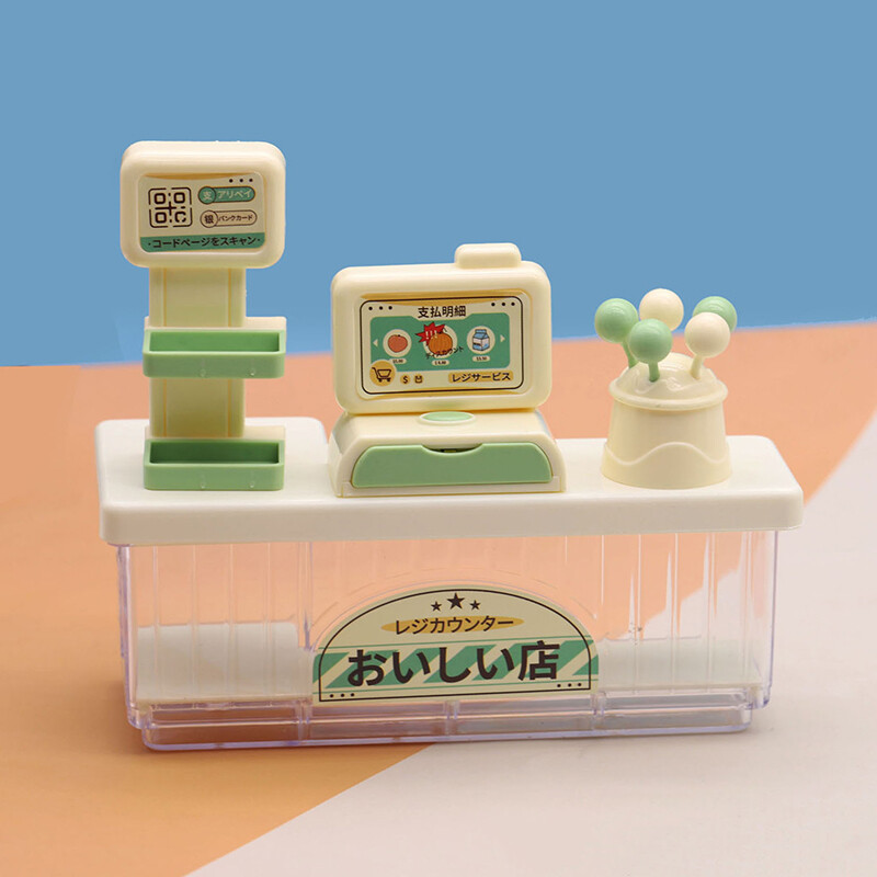 1:12 Dollhouse Miniature Cashier Counter Pretend Play Doll House ...