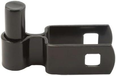 1" Square Male Gate Post Hinge Black Galvanized Steel 5/8 Pintle (Pack ...