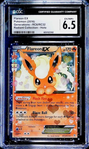 Pokemon Flareon Ex Radiant Collection Generations RC6 CGC 6.5 EXNM+ ...