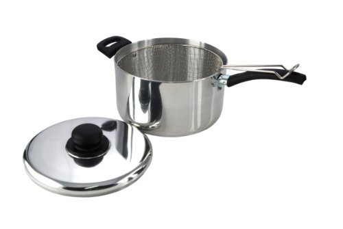 Polished Deep Chip Pan Frying Sauce Pan | eBay UK