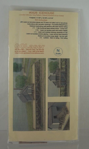 NOS GC Laser ICEHOUSE N Scale Laser-Cut Building Kit - 0526 | eBay