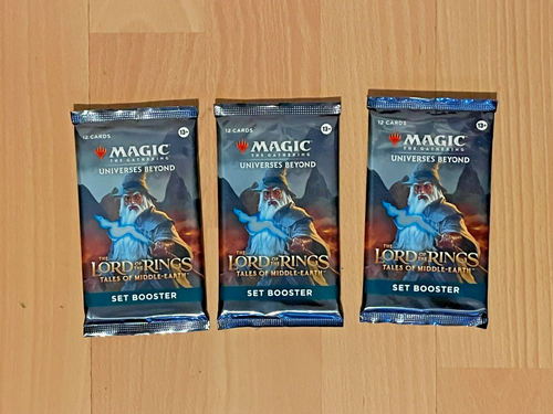 3 x SET Booster Pack ~ The Lord of the Rings ~ Magic MTG Sealed | eBay