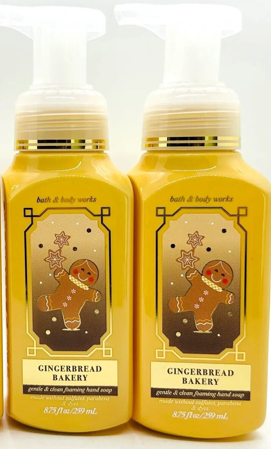 2x Bath & Body Works GINGERBREAD BAKERY Gentle Foaming Hand Soap 8.75 ...