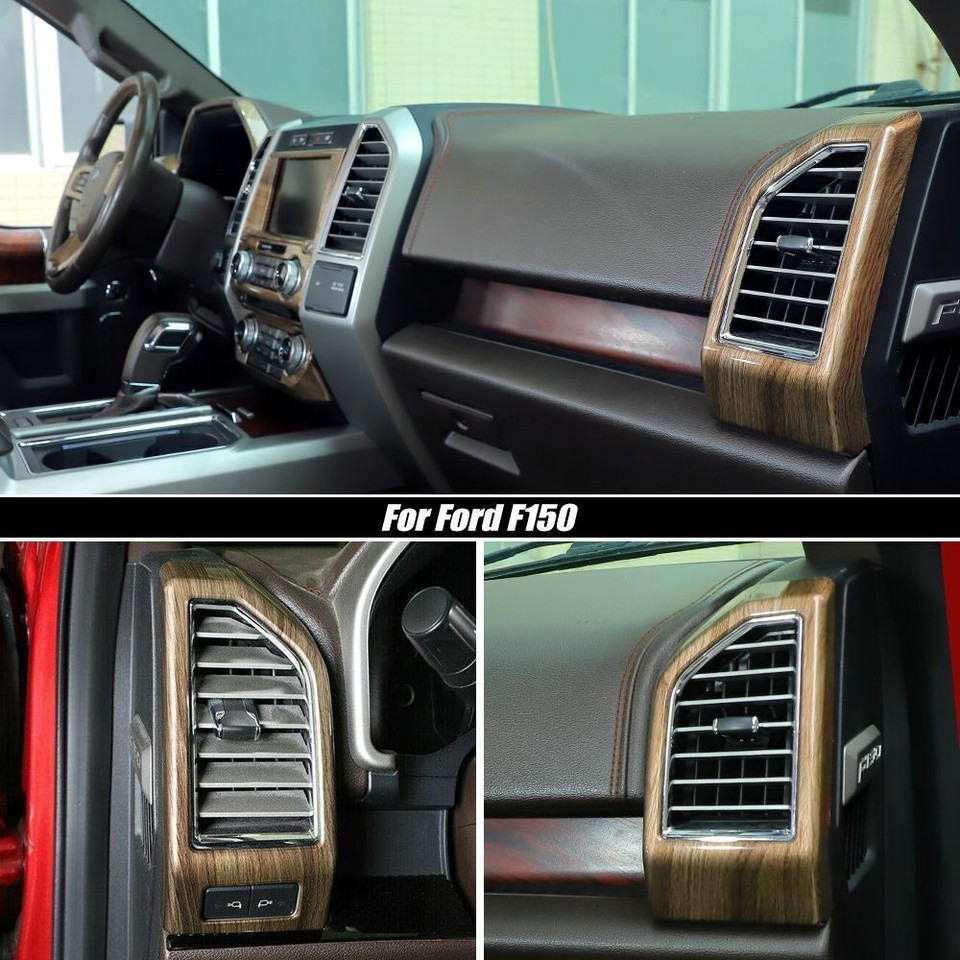 19x Wood Grain Interior Center Console Panel Cover Trim Kit For Ford ...
