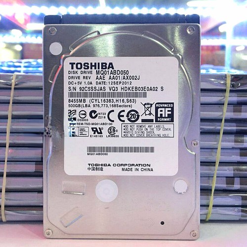 TOSHIBA 500GB 5400RPM 8MB MQ01ABD050 Cache SATA 3Gb/s 2.5" Notebook ...