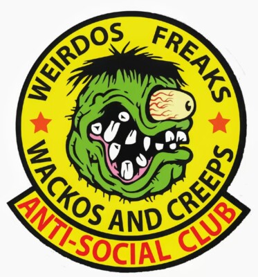 2-PACK RAT ROD HOT ROD CHOPPER RAT FINK MOTORCYCLE STICKER VINTAGE ...