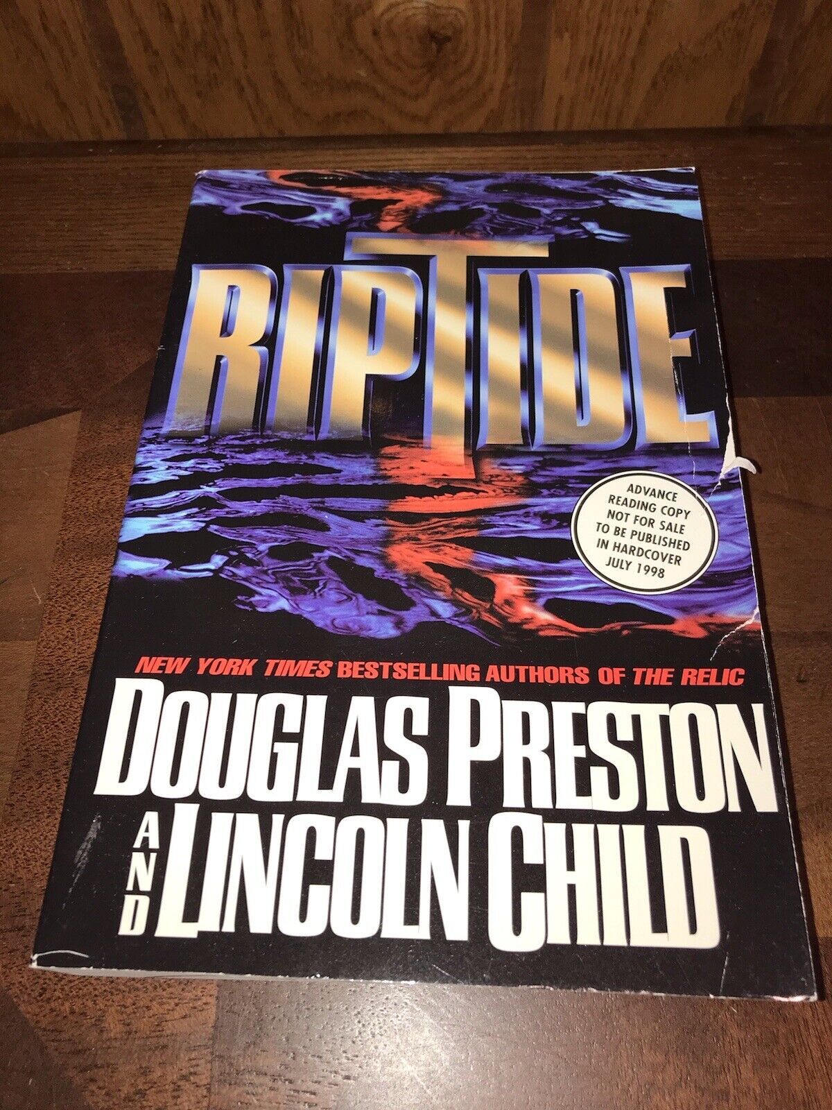 Riptide by Douglas Preston and Lincoln Child [Advance Reader's / First ...