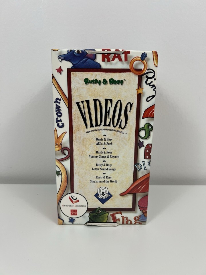 Rusty & Rosy Videos 4 VHS Set Waterford Early Reading Program Lvl 1 ...
