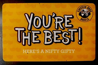 $50 Einstein Bagels Gift Card Never Expires Valid Nationwide Free Quick ...