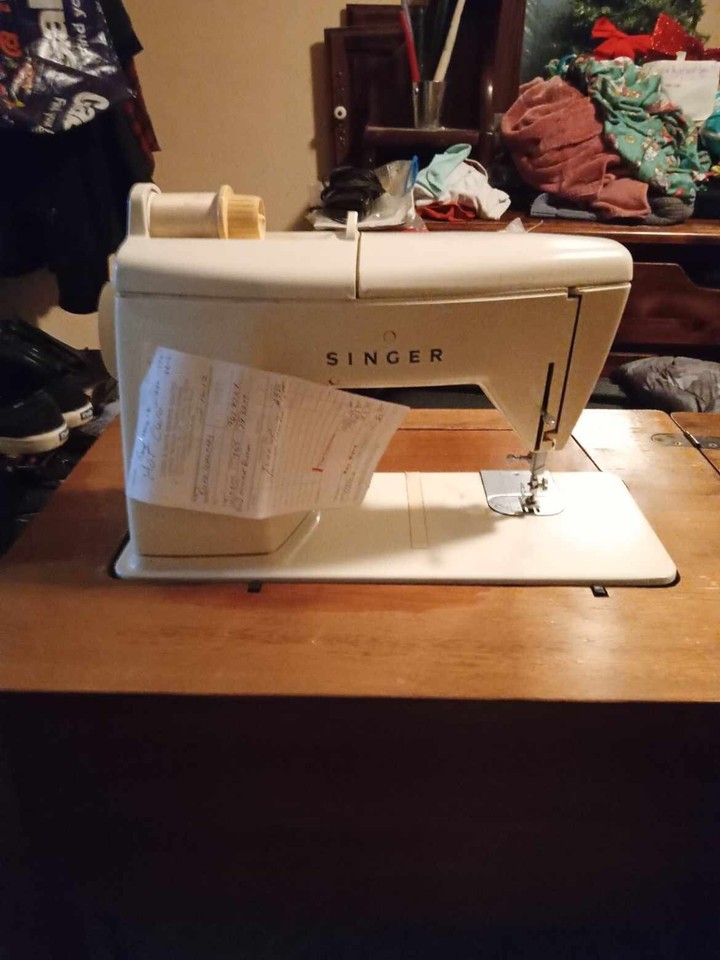 Vintage Singer Touch and Sew II 755 Sewing Machine Fold Out Cabinet ...