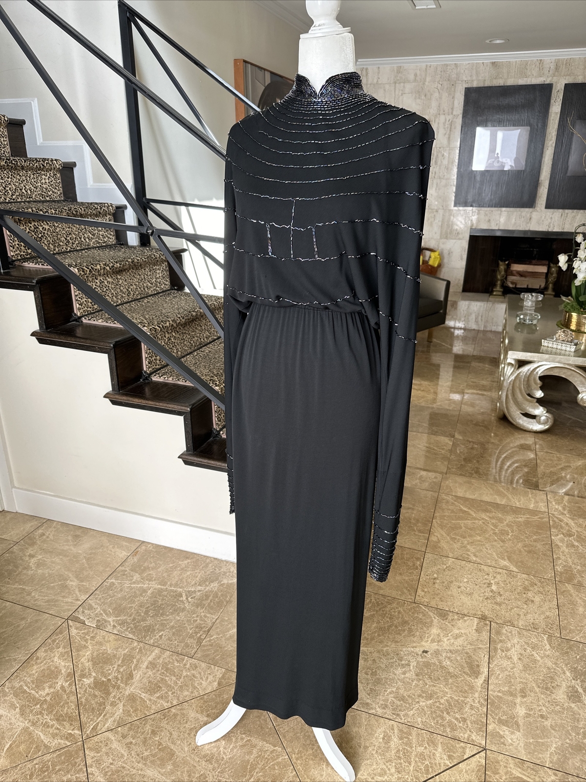 Jonathan Hitchcock For Reuben Thomas 70s Black Jersey… - Gem