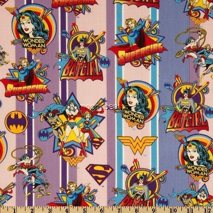 Wonder Woman Fabric By The Yard