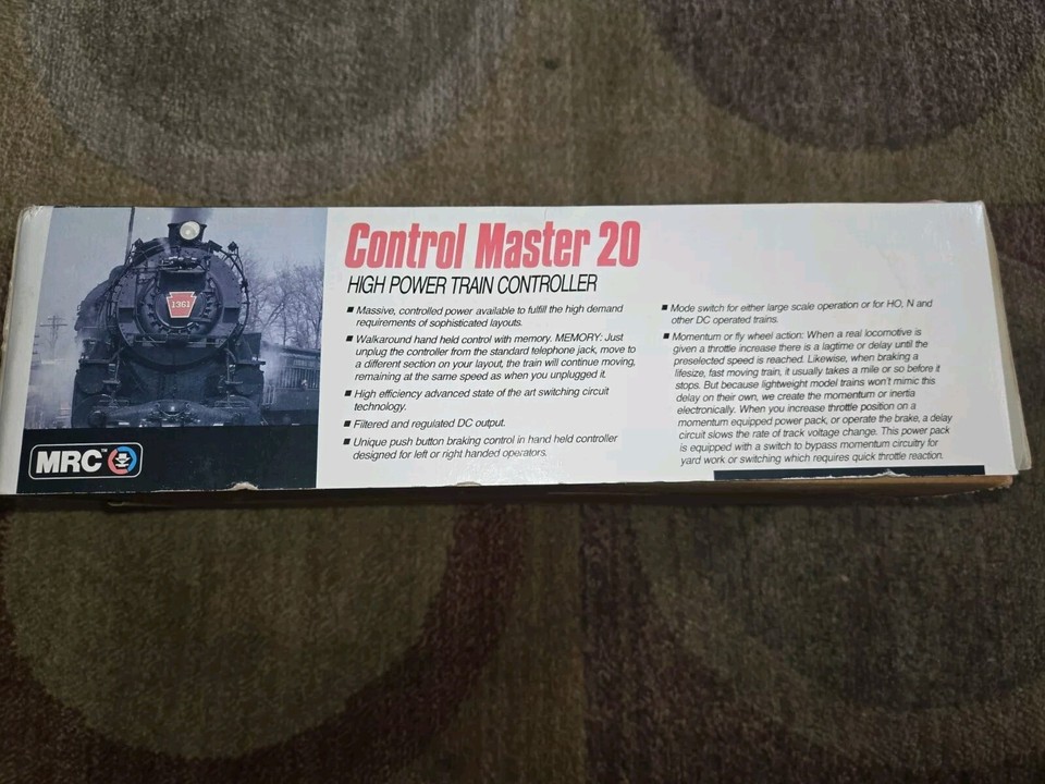 MRC AA444 G / HO / N Control Master 20 High Power Train Controller ...