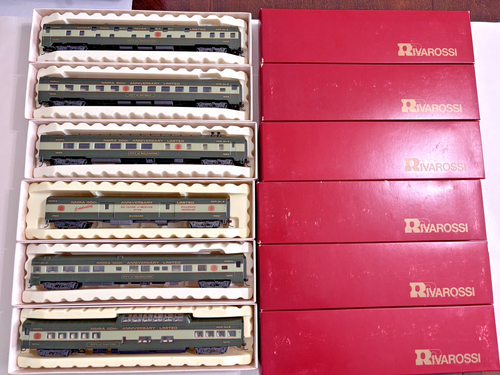 HO Rivarossi Model Train NMRA 50th Anniversary Limited Set 6 Train Cars ...