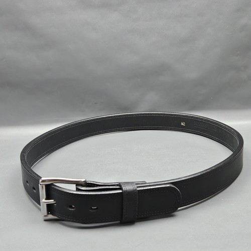 Hanks Belts The Steel Core Gun Belt Mens Size 42 Black Bison Leather ...