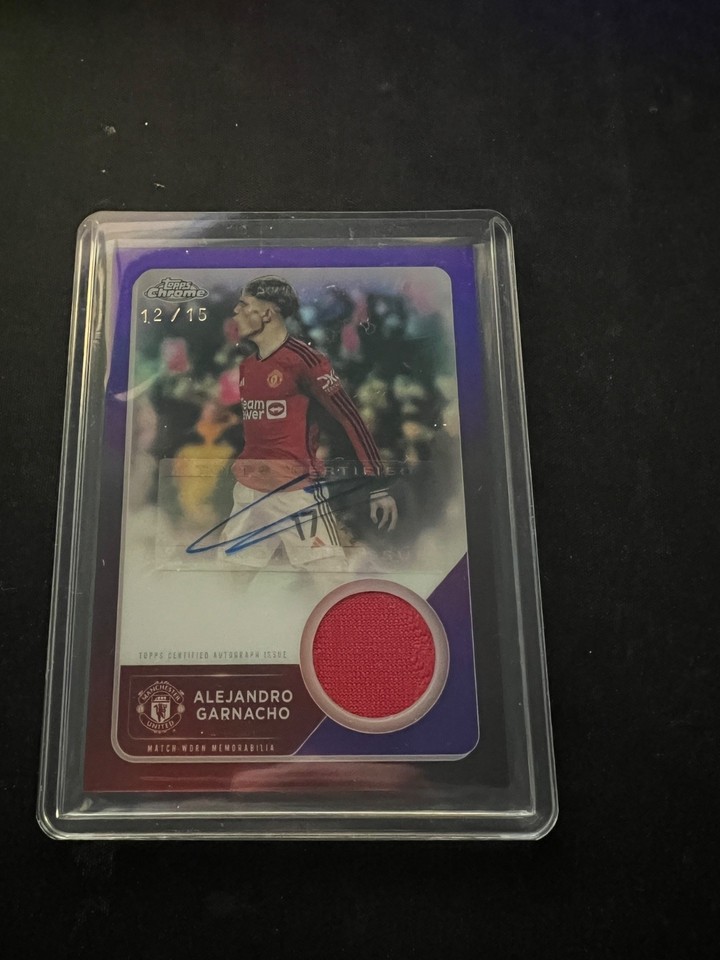 Alejandro Garnacho Topps Relic Auto /15 ManU Moments | eBay