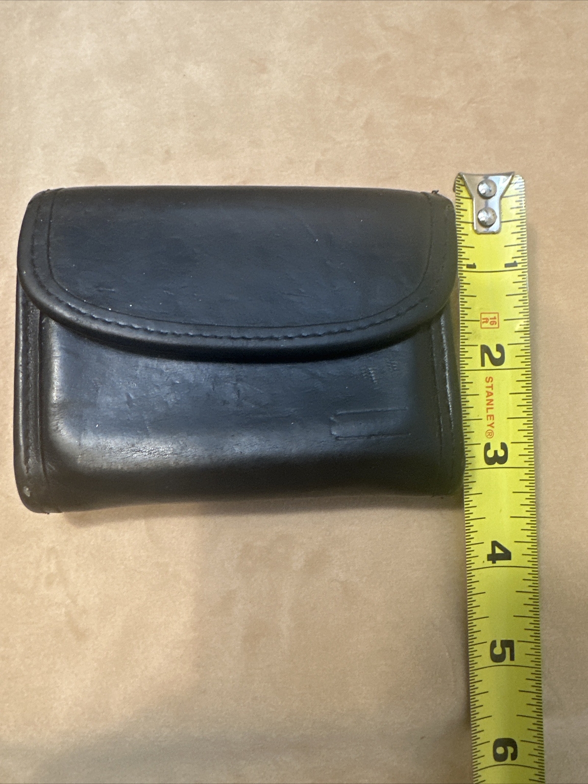 Coach Coin Purse Wallet Key Case 7219 Vintage Black Leather Multi ...