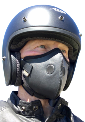 Leather Motorcycle Face Protector Chicano Clown Half Face Mask