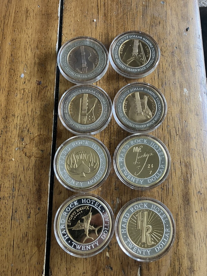 Hard Rock Silver Strike $20 Tokens (8) | eBay