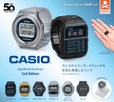 CASIO Watch Ring Collection PVC Figure 2nd Edition set of 6 Capsule ...