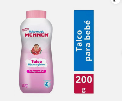Mennen Hypoallergenic Baby Powder- Talco Hipoalergénico para Bebés Rosa ...
